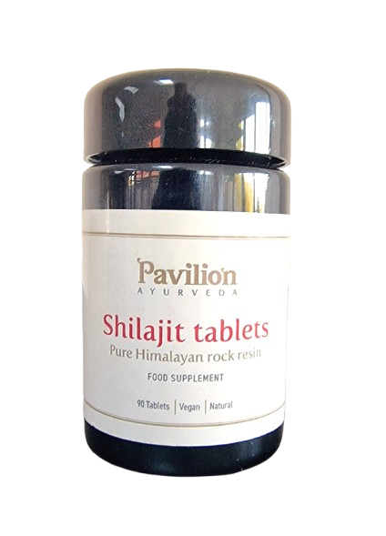 SHILAJIT TABLETS- 90 TABS PER POT-GLASS – Pavilion Ayurveda