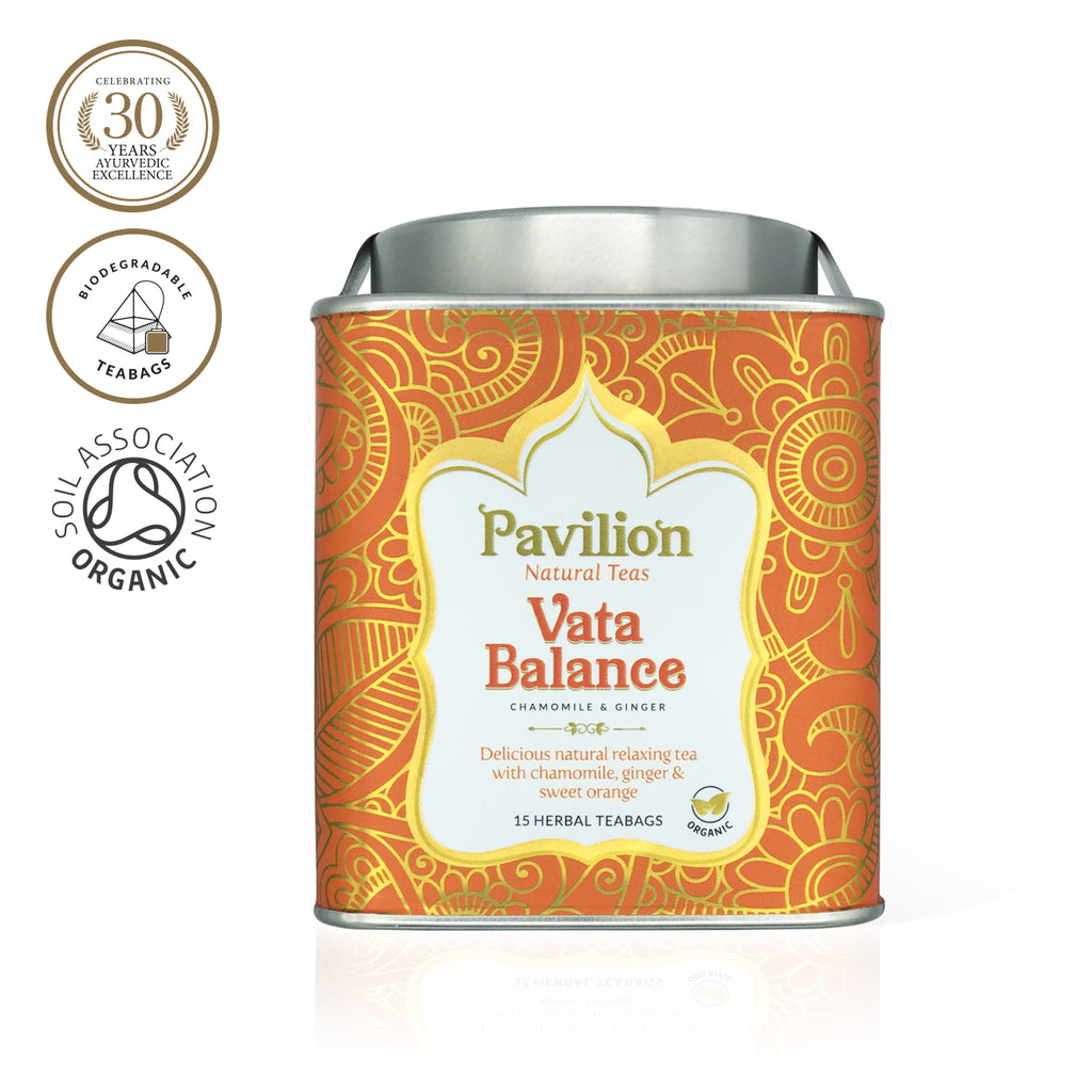 Premium Organic Chamomile & Ginger Herbal Tea (Vata Balance) – Pavilion ...